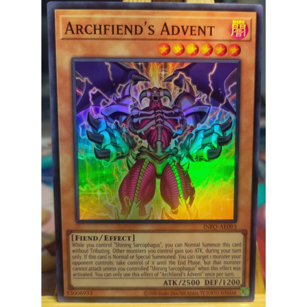 [KW2 Yugioh] [EN-AE] [Nice Art] การ์ด INFO-AE093 Archfiends Advent – Super Rare | Shopee Thailand