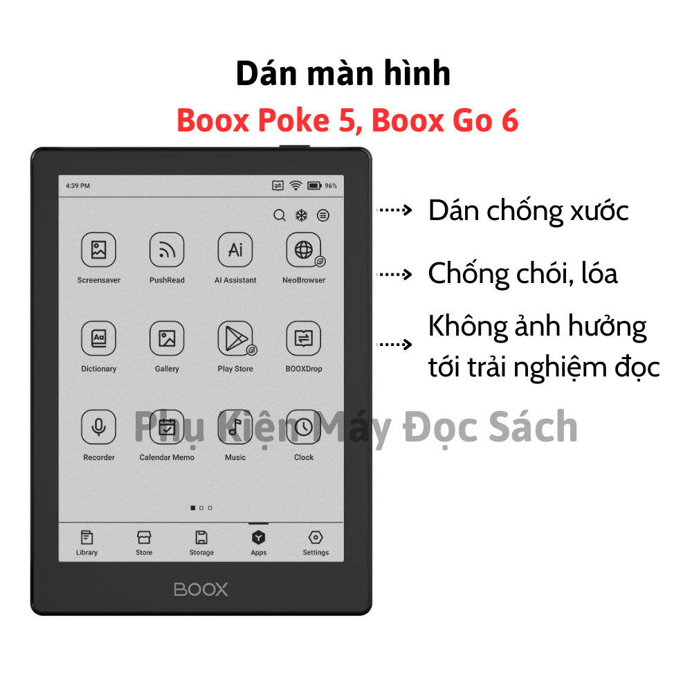 Boox Poke 5, ฟิล์มกันรอยหน้าจอ Boox Go 6 | Shopee Thailand