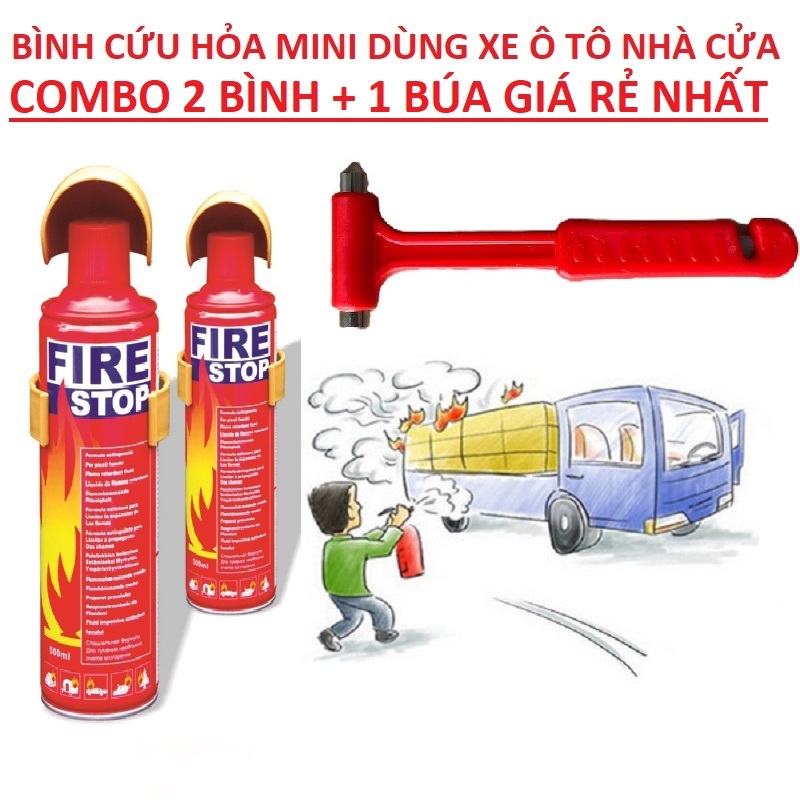 Escape Hammer 1 + 2 Fire Rescue 1000 ML สําหรับใช้งานในรถยนต์ ห้องครัว ...