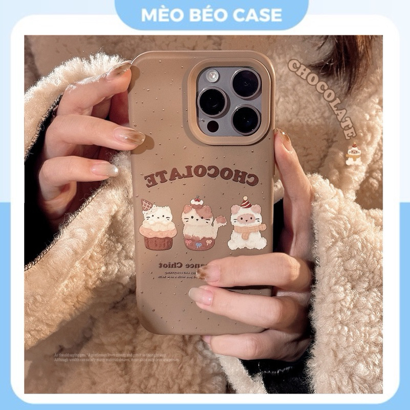 (SUPER CHEAP) Iphone 16 chocolate 3 cat iphone case x/xsmax11/12/13/14 ...