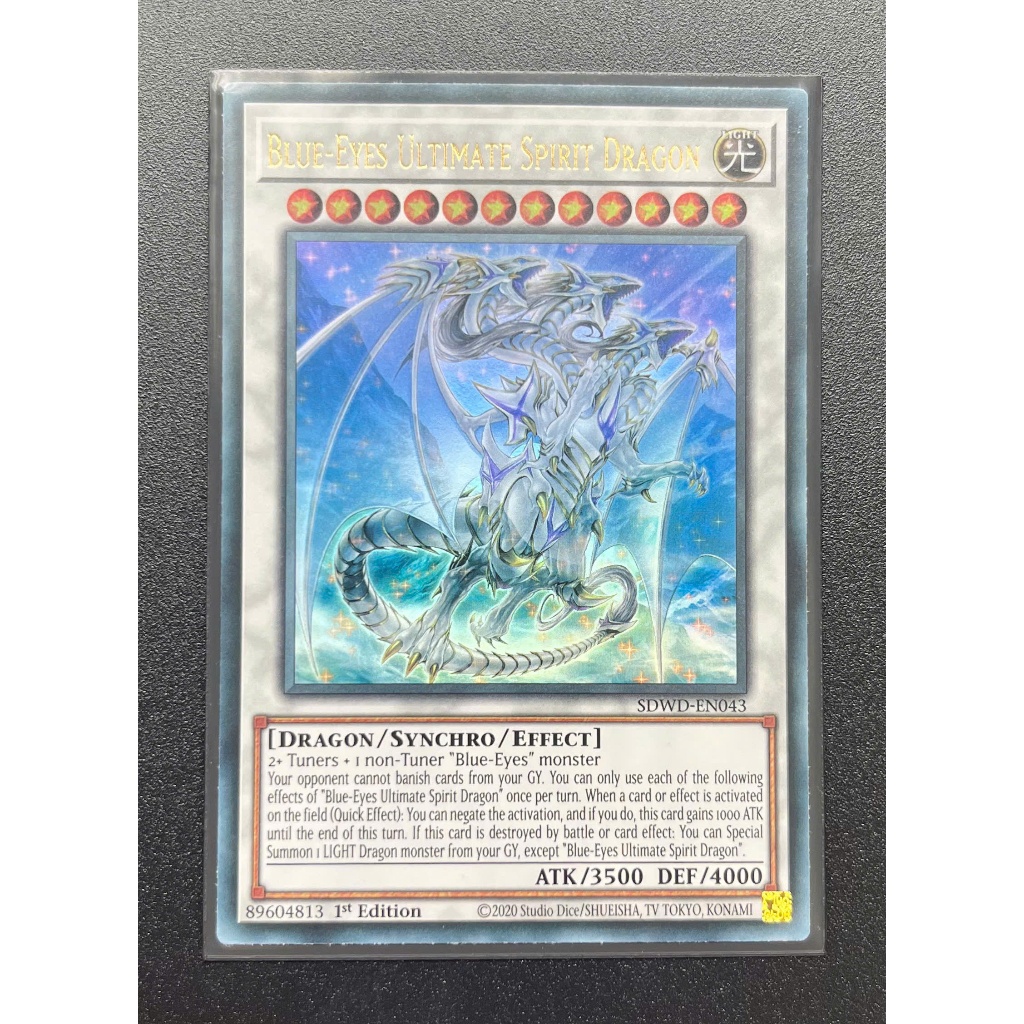 YMS - [การ์ด Yugioh] - [TCG-UK] - SDWD-EN043 - Blue-Eyes Ultimate Spirit Dragon - Ultra Rare 1st ...