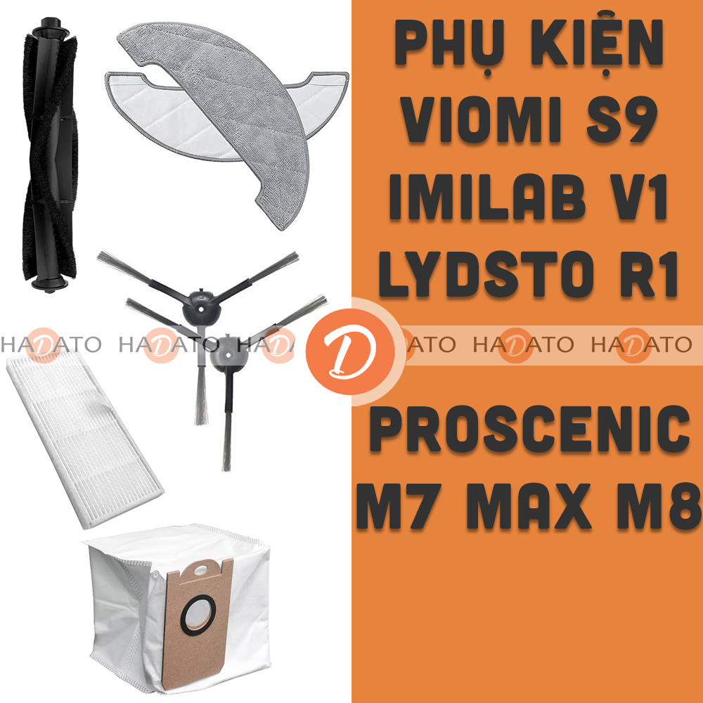VIOMI S9 IMILAB V1 PROSCENIC M7 MAX M8 PRO LYDSTO R1 S1 อุปกรณ์เสริมหุ่นยนต์ [D] | Shopee Thailand