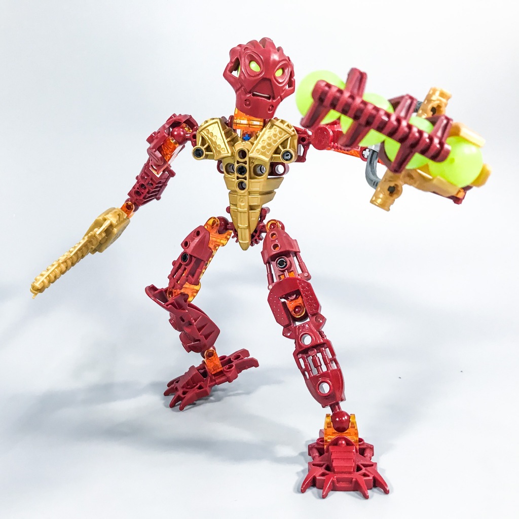 ของเล่นโมเดลวินเทจประกอบ LEGO Bionicle Toa Inika 8727 Jaller ของแท้ ...