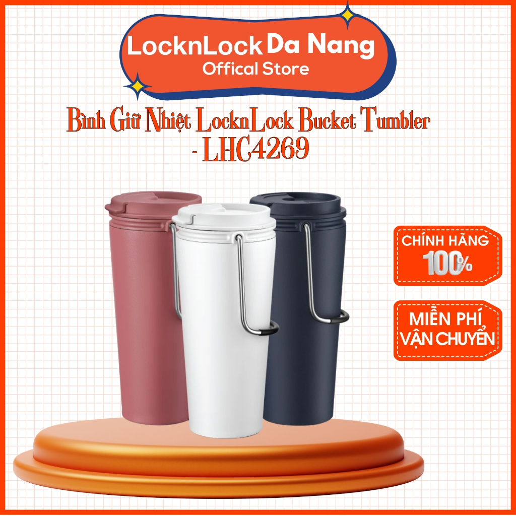 LocknLock Bucket Tumbler LHC4268 LHC4269 540ml - สินค้าแท้ สแตนเลส | Shopee Thailand