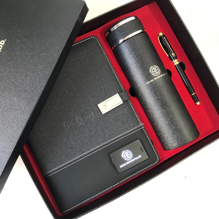 Vip Gift SET (โน๊ตบุ๊คมัลติฟังก์ชั่น, Thermos Bottle & Signing Pen ...