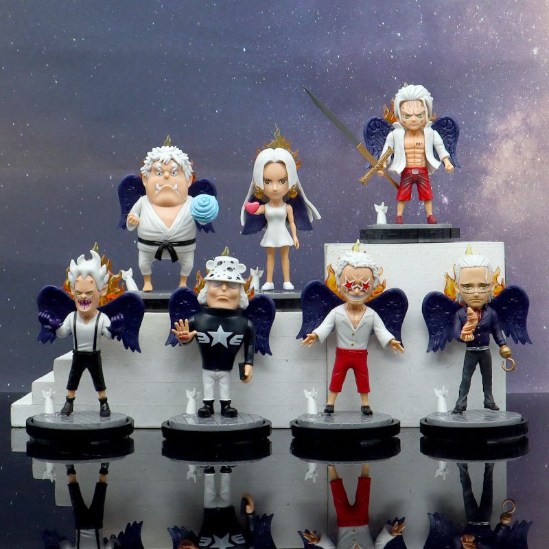 โมเดลตัวละครอนิเมะ One Piece สังเคราะห์โจรสลัดหมวกฟาง, Seraphim, Seven ...