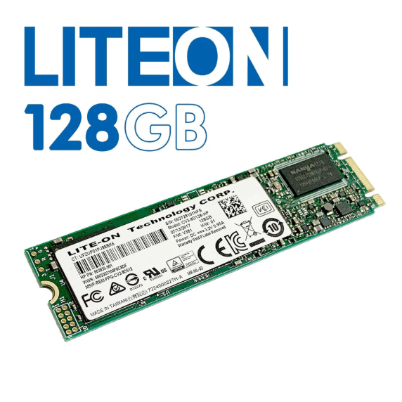 M2 SATA LITEON 128gb SSD ฮาร์ดไดรฟ์ถอดประกอบ SSD M2 128gb ถอดประกอบจาก ...
