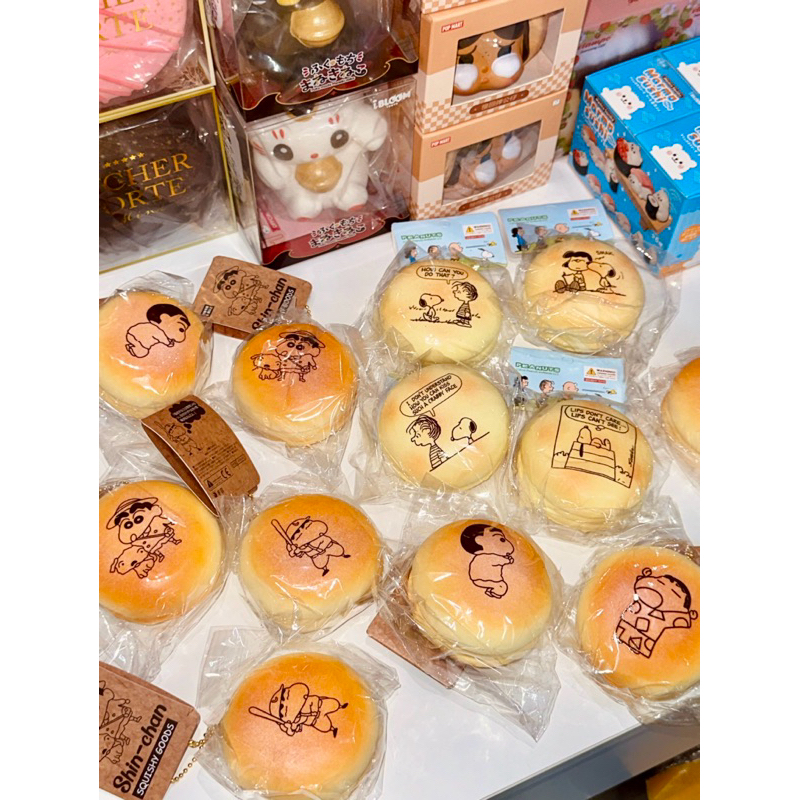 Squishy mantou Peanuts คุณภาพ Shin Chan ซุปเปอร์บัตเตอร์ ชะลอตัว นุ่ม ...