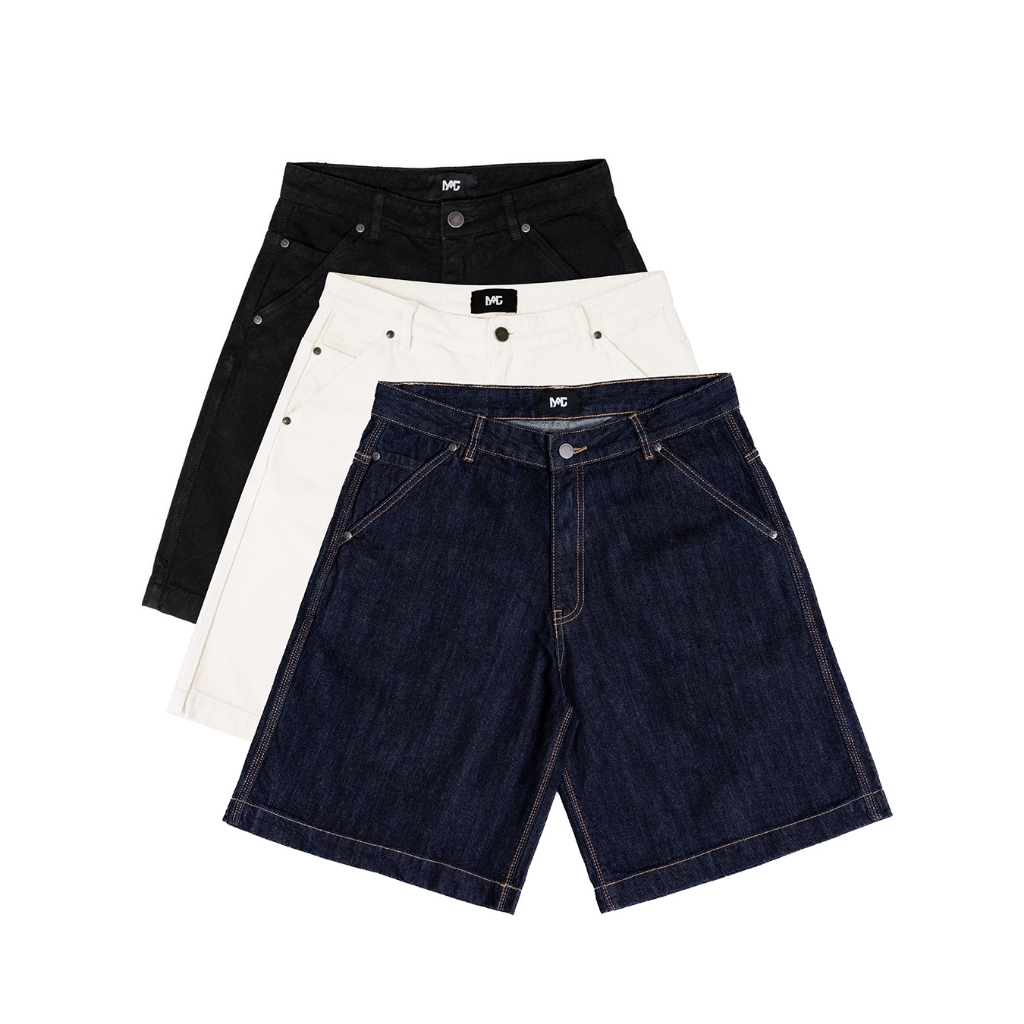 MAHU - กางเกงขาสั้นผ้าเดนิม WIDE-LET UNISEX | Shopee Thailand