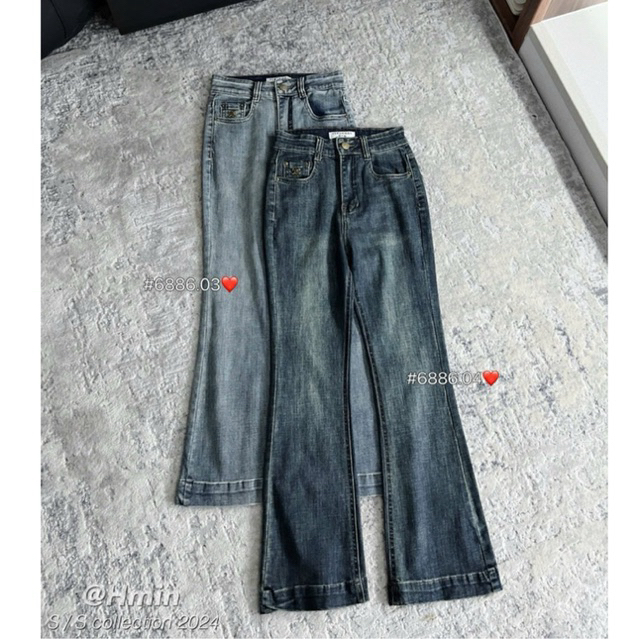สวยสูง RISE CELI LIGHT FLARE JEANS MS23556 | Shopee Thailand