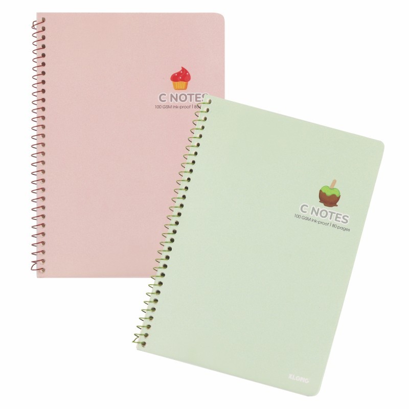 XO Cornell klong B5 notebook 80 หน้า 100gsm 6x6mm สปริงเดี่ยวฝาครอบ ...