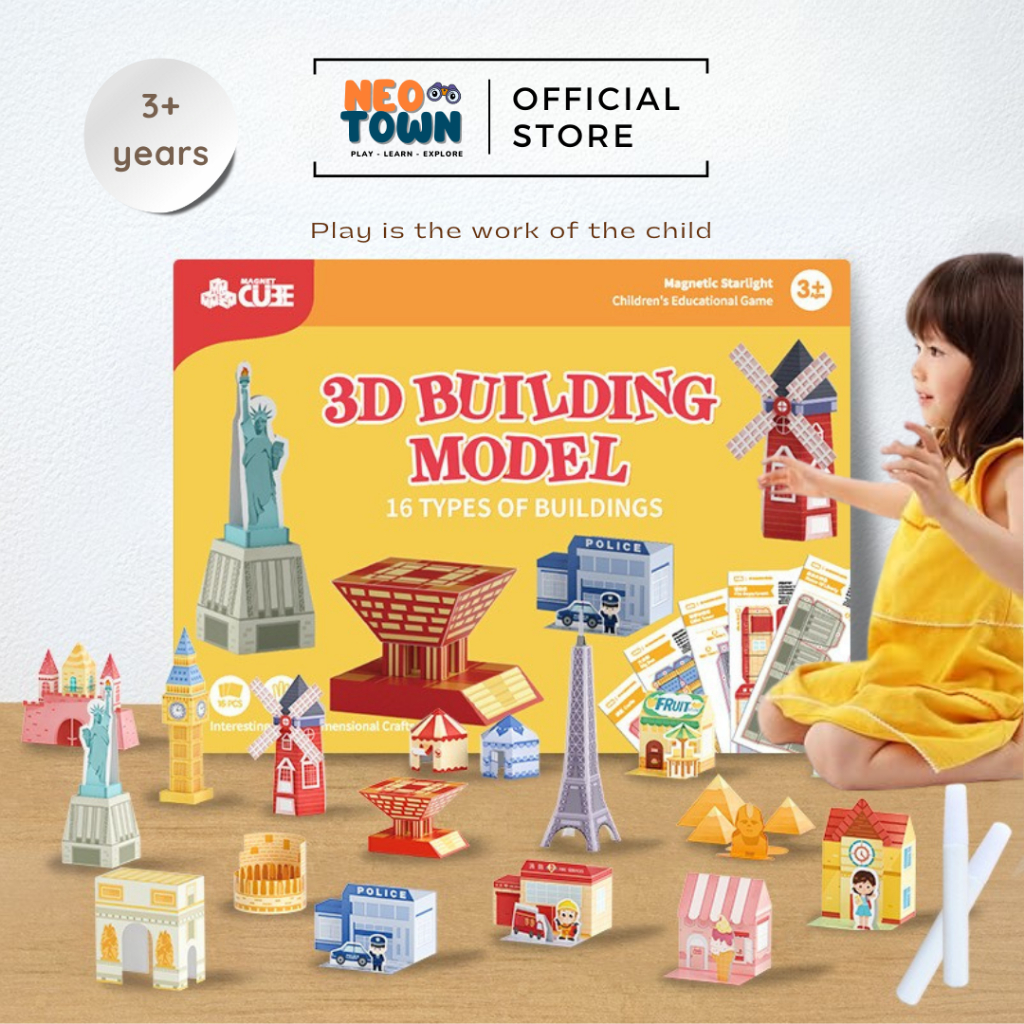 3d Paper Craft Kit นีโอทาวน์ | Shopee Thailand