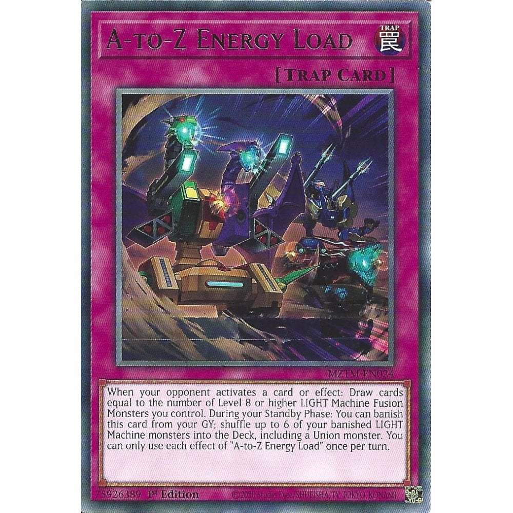 [KW2 Yugioh] [EN-UK] การ์ด MZTM-EN024 A-to-Z Energy Load : การ์ดหายาก : รุ่นที่ 1 | Shopee Thailand