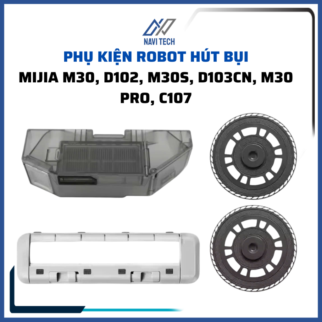 อุปกรณ์เสริมเครื่องดูดฝุ่นหุ่นยนต์ Mijia M30, D102, M30S, D103CN, M30 pro, กล่องกันฝุ่น C107 ...