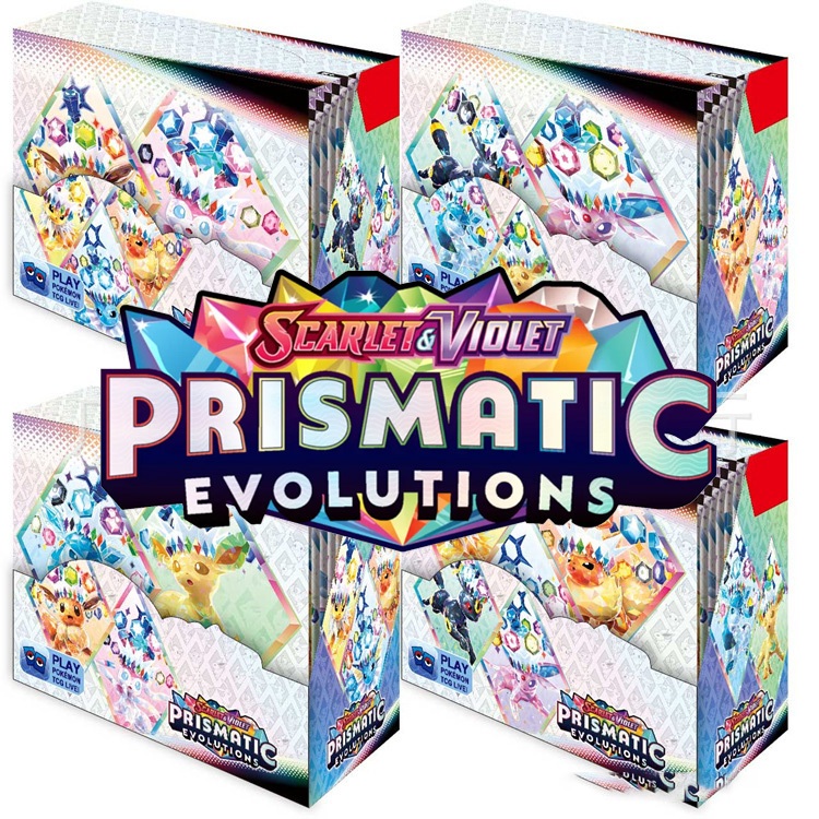 กล่องการ์ดโปเกมอน 36 แพ็ค 360 Prismatic Evolutions Surging Sparks Stellar Crown Evolving Skies ...