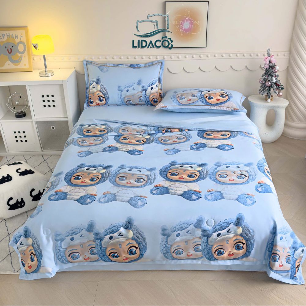 Lidaco ชุดผ้านวมและปลอกหมอนผ้าไหมไทย นุ่ม โปร่ง - Ngao Binh | Shopee ...