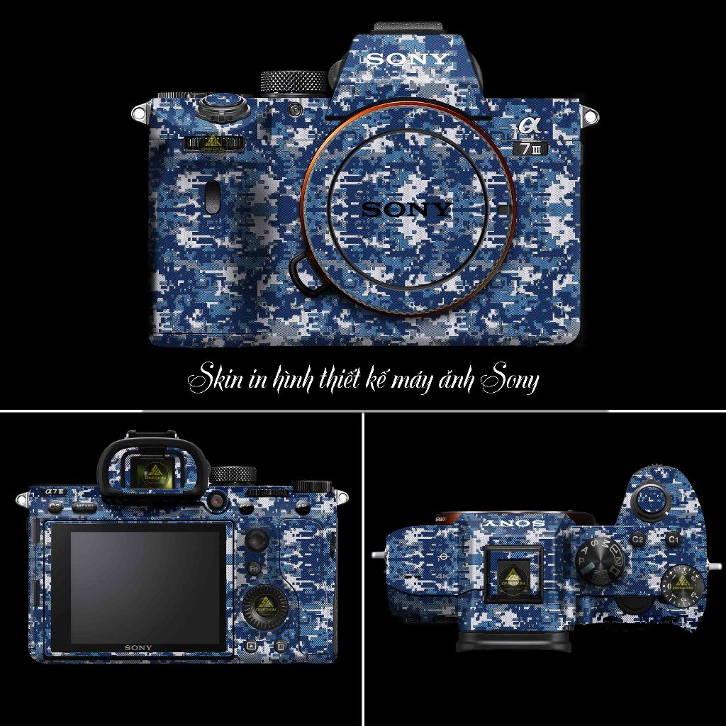 Sony A7/A72/A7R3/A7R4/A7R5/A1/A9 3M Camo Skin สติกเกอร์ | แม่พิมพ์ตัด ...