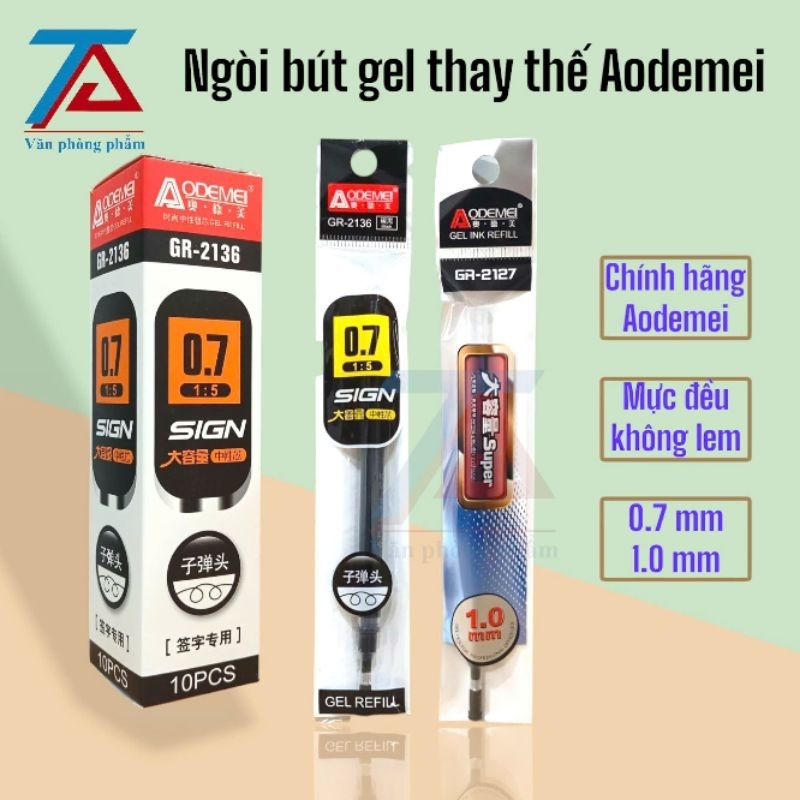 ปลายปากกาปากกาทดแทน AODEMEI ของแท้ 0.5 มม.; 0.7 มม.; 1 มม. สวยแม้หมึก ...