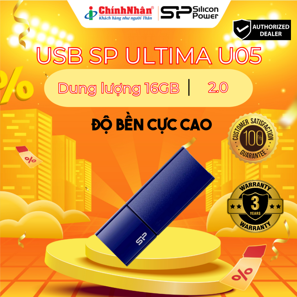 USB Silicon Power Ultima U05 16GB ความจุ USB 2.0 สีน้ําเงินเข้ม สไลด์ ...
