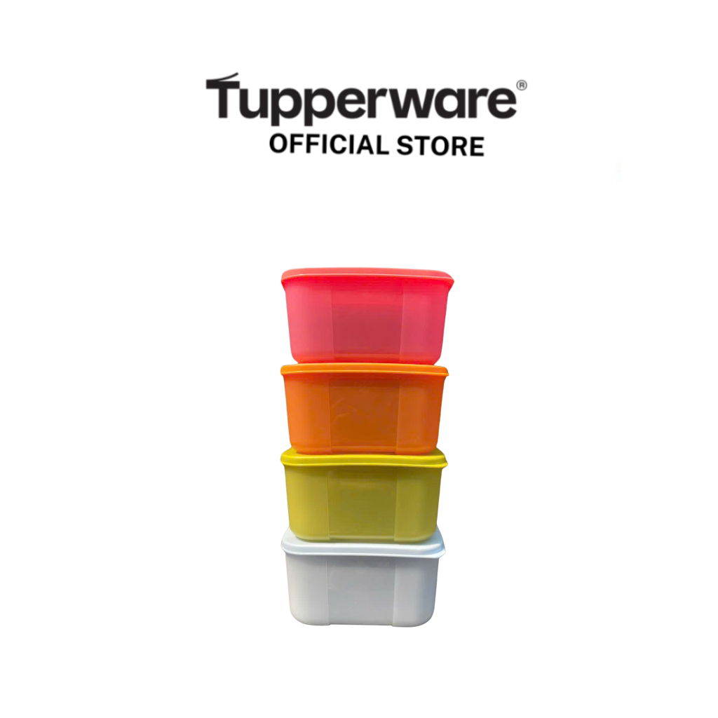 ชุดกล่องแช่แข็ง Tupperware สีรุ้ง 650 มล. ของแท้ | Shopee Thailand