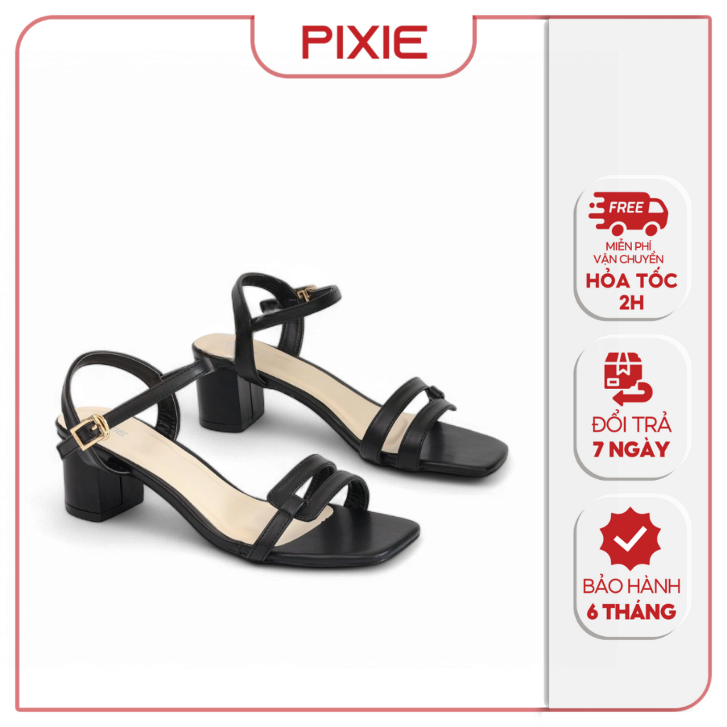 Pixie X891 รองเท้าแตะผู้หญิงส้นสูง 5 ซม. | Shopee Thailand