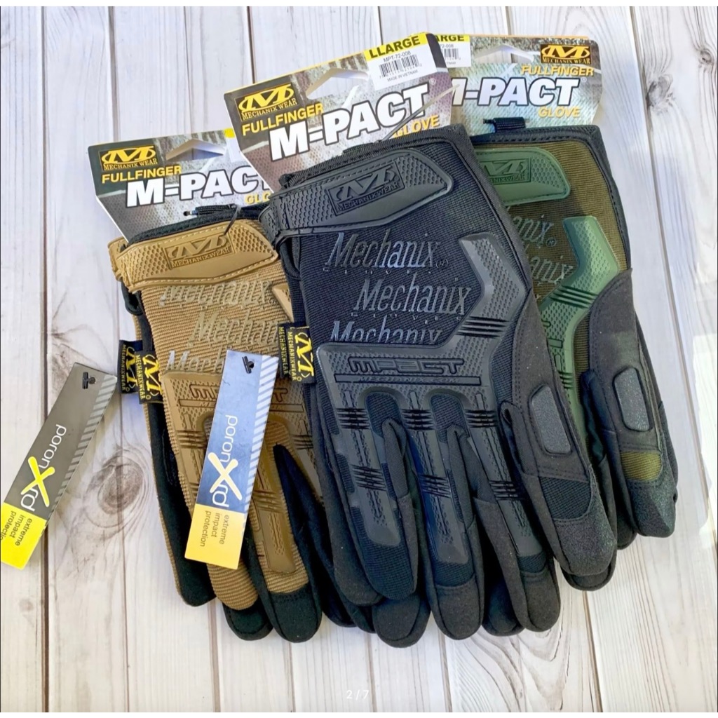 Mechanix M-PACT ถุงมือเต็มนิ้ว_ถุงมือเต็มนิ้วยุทธวิธี | Shopee Thailand