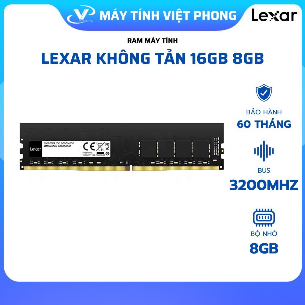 [ภาษีมูลค่าเพิ่มเต็ม] RAM DESKTOP LEXAR 16GB 8GB DDR4 3200MHZ 5 ปี | Shopee Thailand
