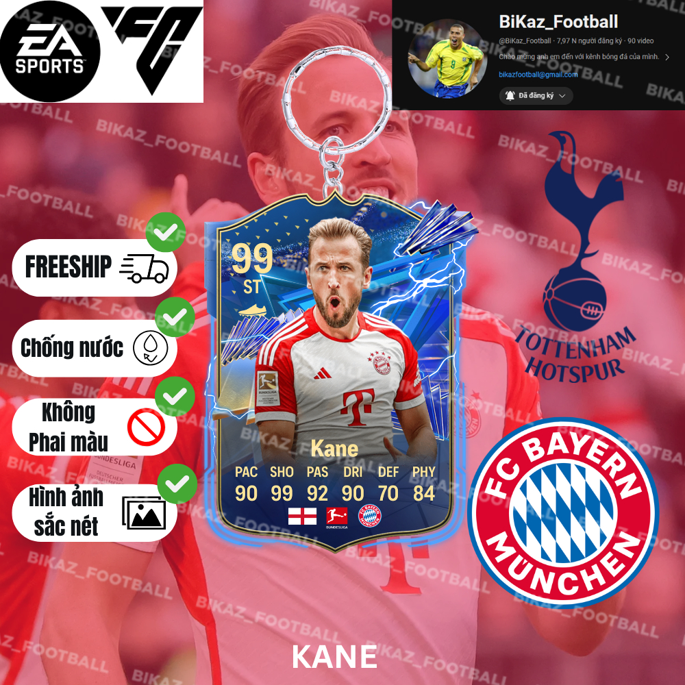 PLAYER KEYCHAIN - BAYERN MUNICH | Shopee Thailand