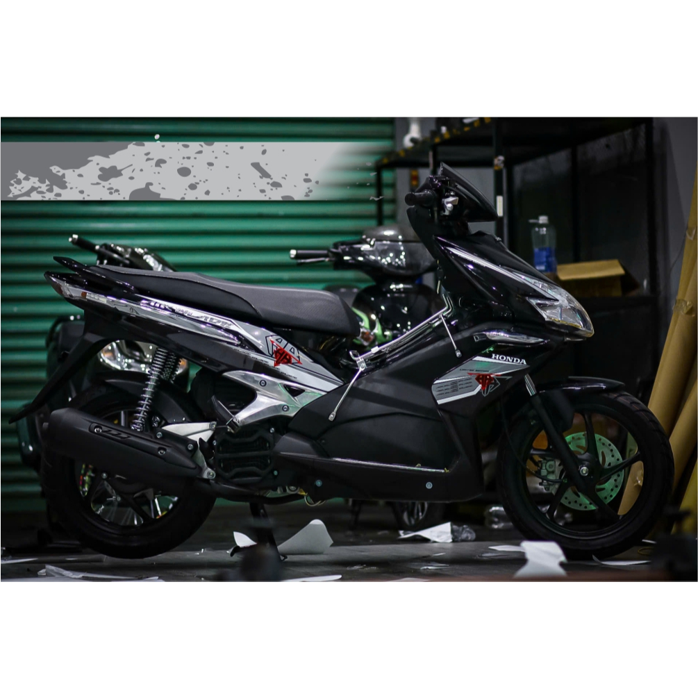 Airblade AB 110 สติ๊กเกอร์ถอดได้สําหรับรถยนต์สีดํา รุ่นสีเทาเงิน HOT ...