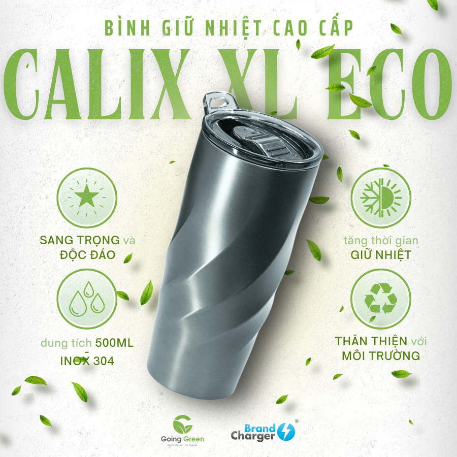 Brandcharger Calix XL Eco สแตนเลส 304 กระติกน้ําร้อนระดับพรีเมียม 500ml ...