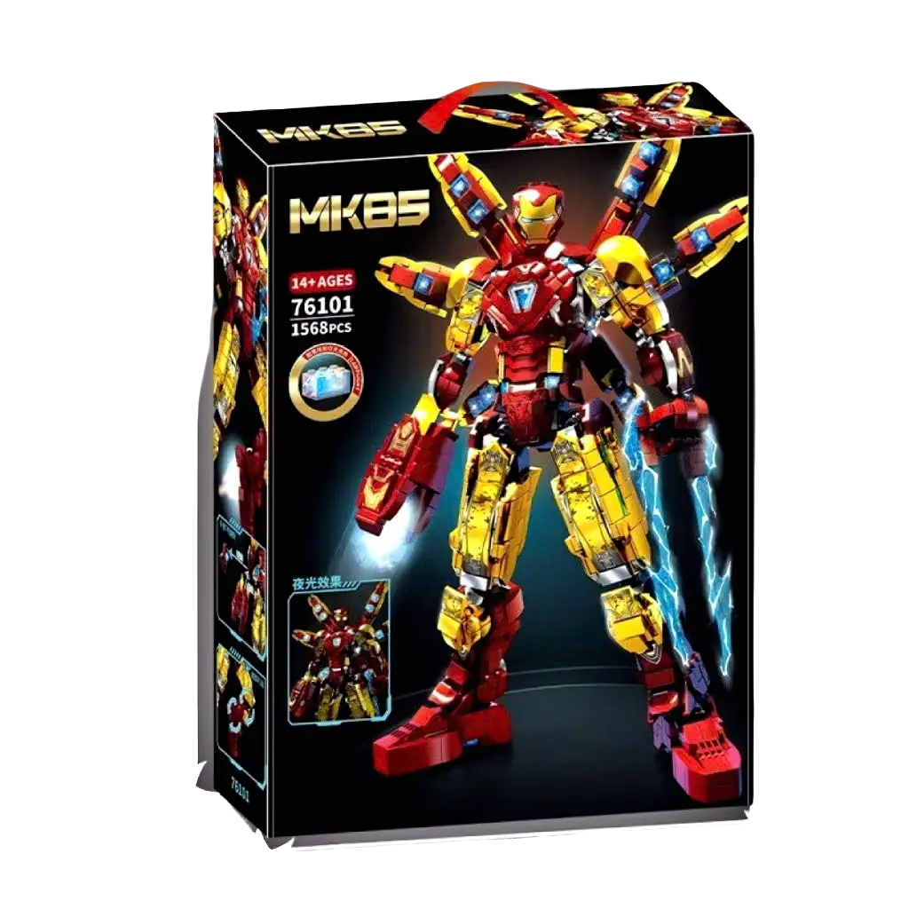 ของเล่นประกอบจําลอง Iron Man MK85 พร้อมรหัส 76101 และรวม 1568 ชิ้น | Shopee Thailand