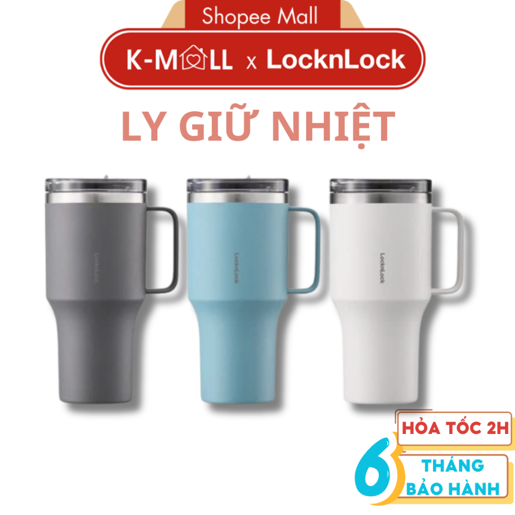 LocknLock Metro King Tumbler แก้วเก็บความร้อน ความจุ 820ml LHC4326 - มี ...