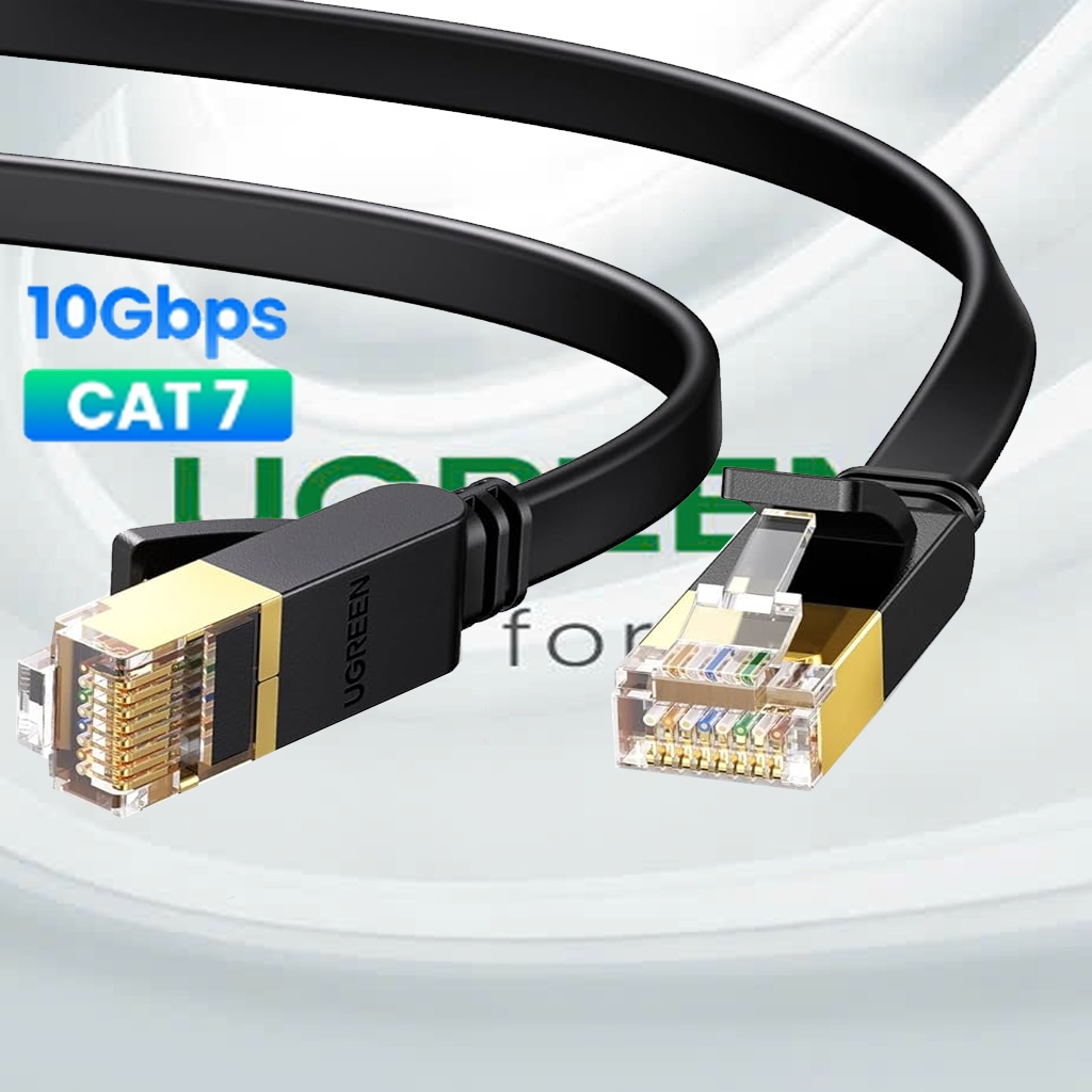 Ugreen NW106 สายแบน CAT7 RJ45 สายเคเบิลเครือข่ายพร้อมแกนทองแดงบริสุทธิ์ ...