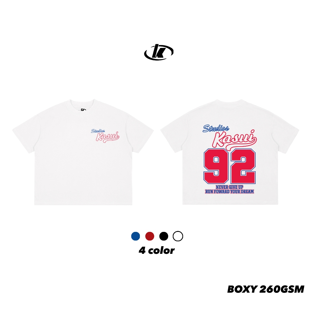 เสื้อยืด KASUI NINETY Boxy Form – แบรนด์ท้องถิ่น – Cotton 260GSM ...