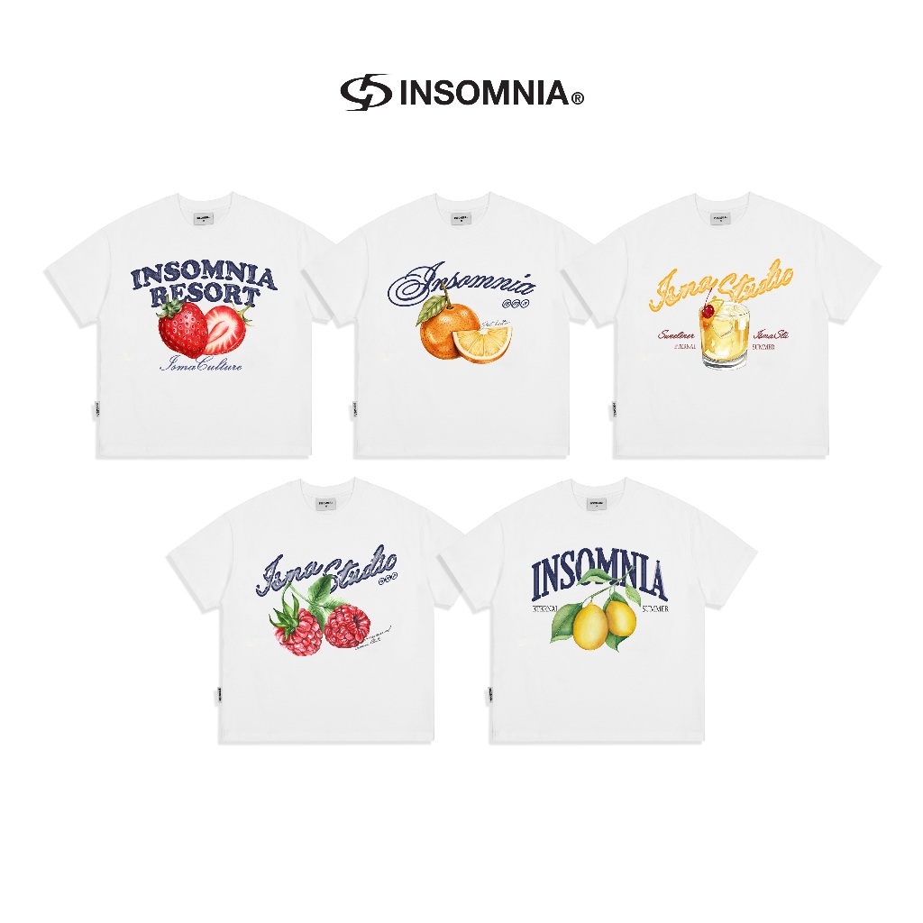 เสื้อยืด Boxy Summer Collection INSOMNIA Local Brand Unisex - TS046 ...