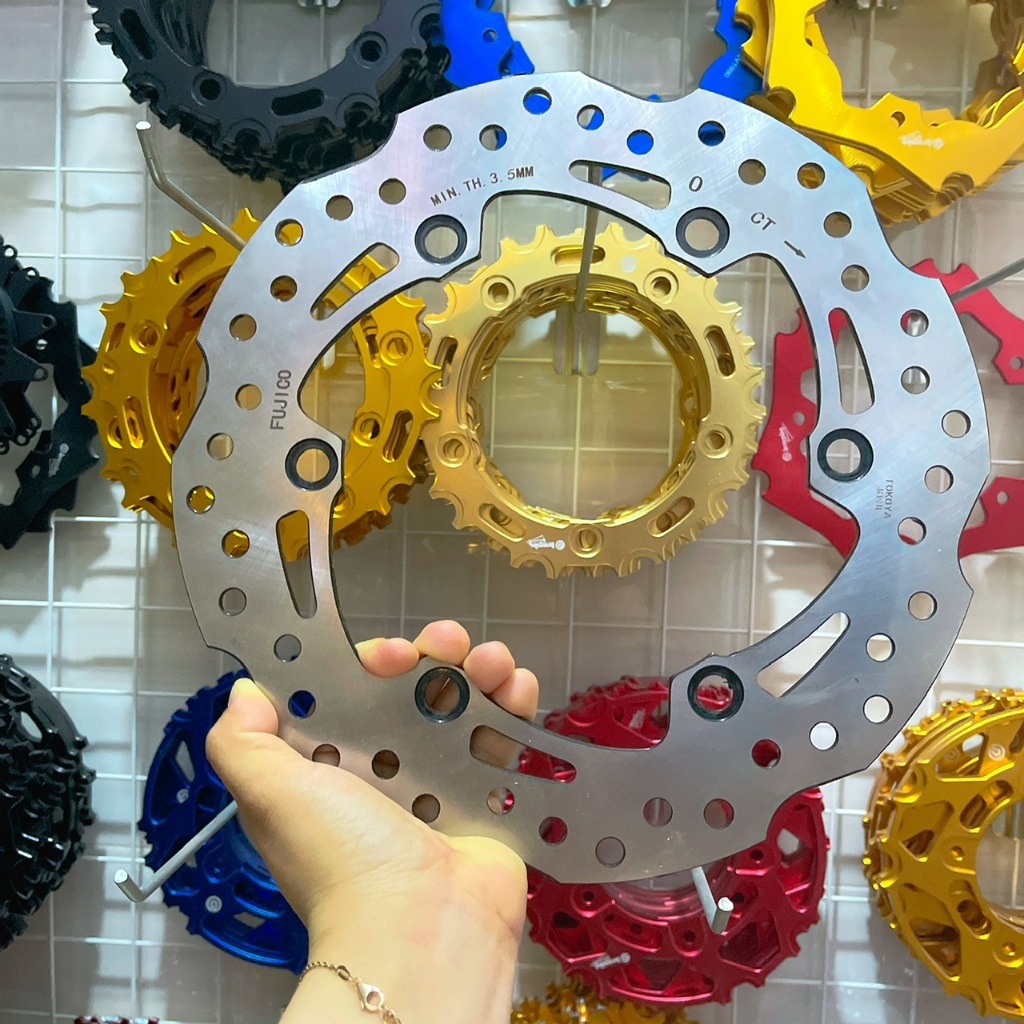 (X á Lo) Winner Front Brake Disc Rim รุ่นหยัก 260mm, 4รู.Attach รถรุ่น ...