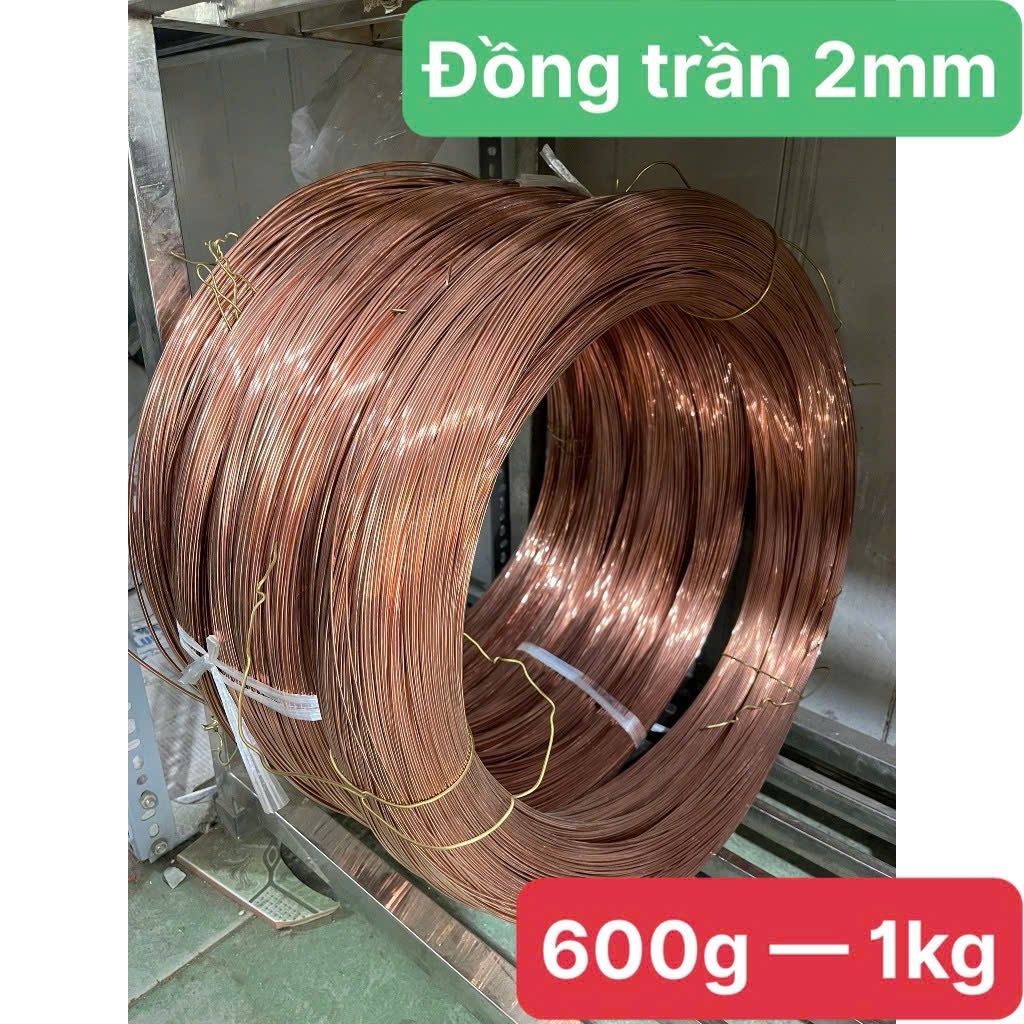 ลวดทองแดงแท้แดง 2mm (2mm) น้ําหนัก 600g - 1kg (ไม่เคลือบ) | Shopee Thailand
