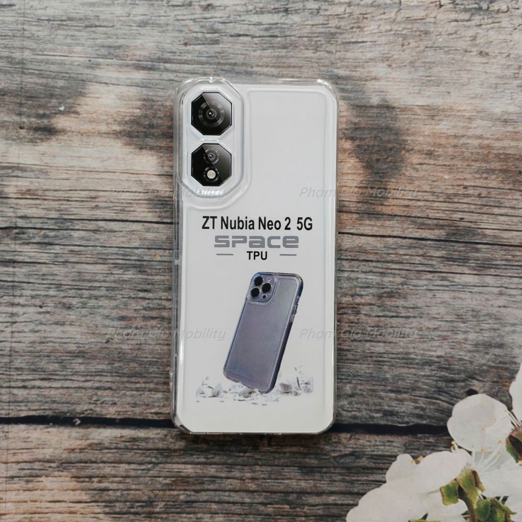 ZTE Nubia Neo 2 5G (เกม Neo2) เคสยืดหยุ่นโปร่งใสคุณภาพสูงปกป้องสีส้ม ทน ...