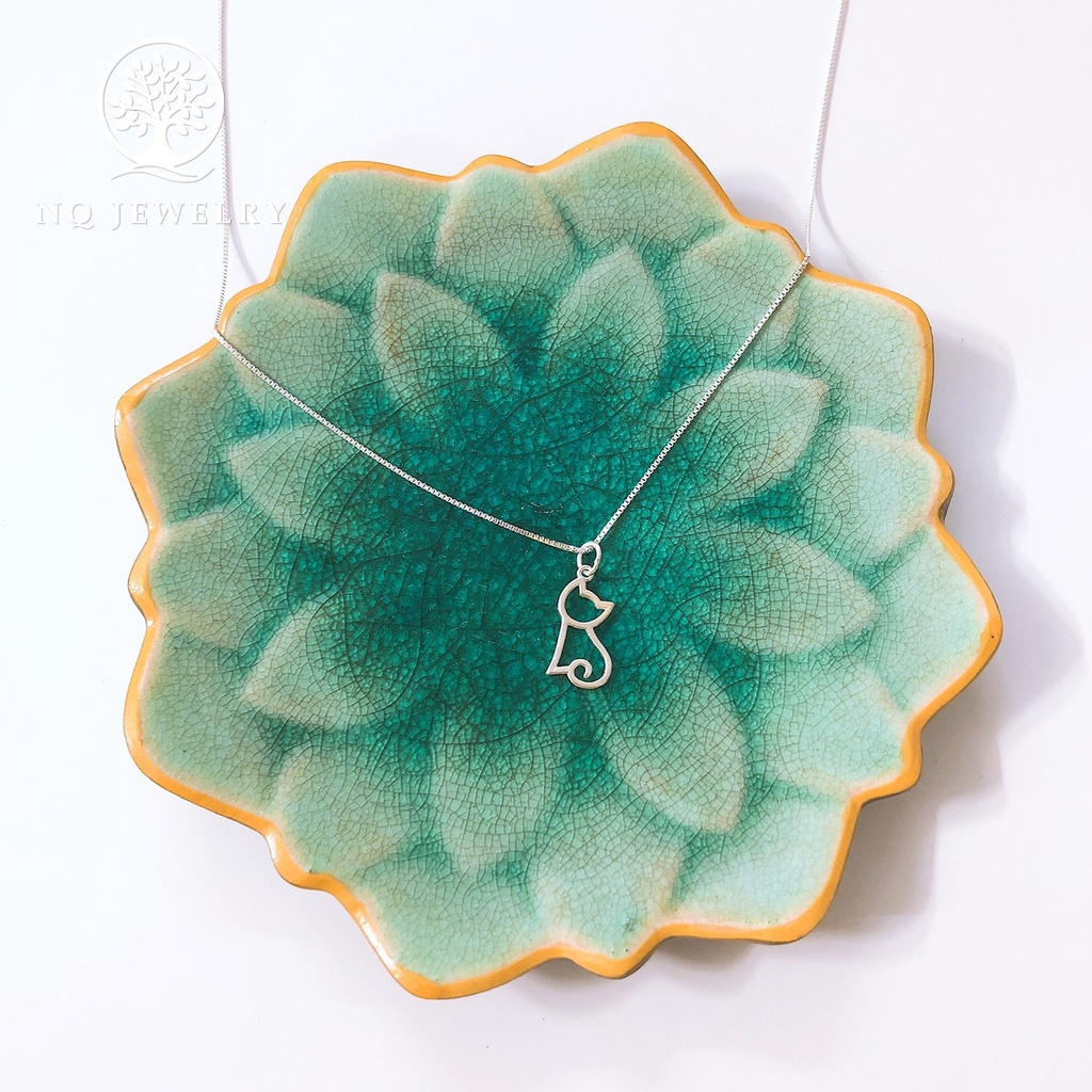 สร้อยคอเงินหน้าแมว - NQ Jewelry | Shopee Thailand