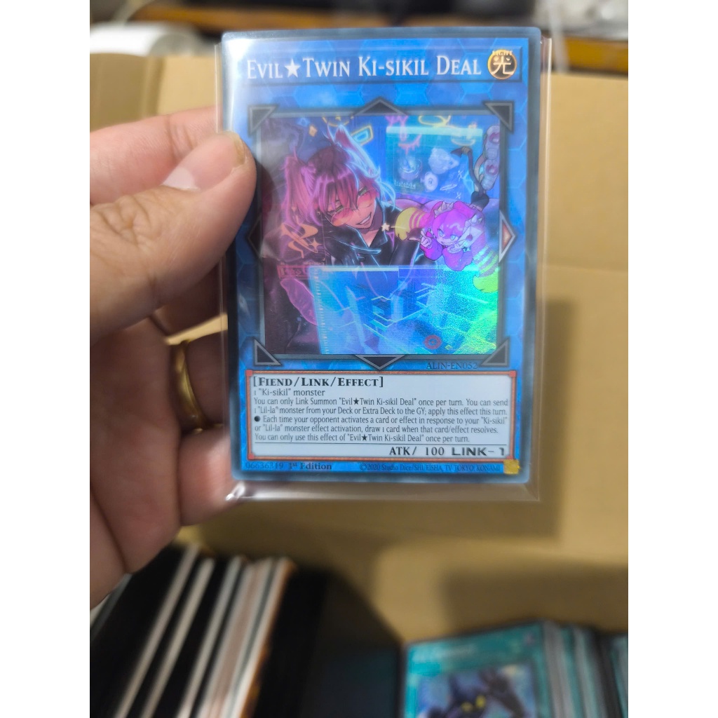 [Yugioh Funny Shop] การ์ด 1 ใบ ALIN-EN052 "Evil Twin Ki-Sikil Deal" หายากมาก | Shopee Thailand