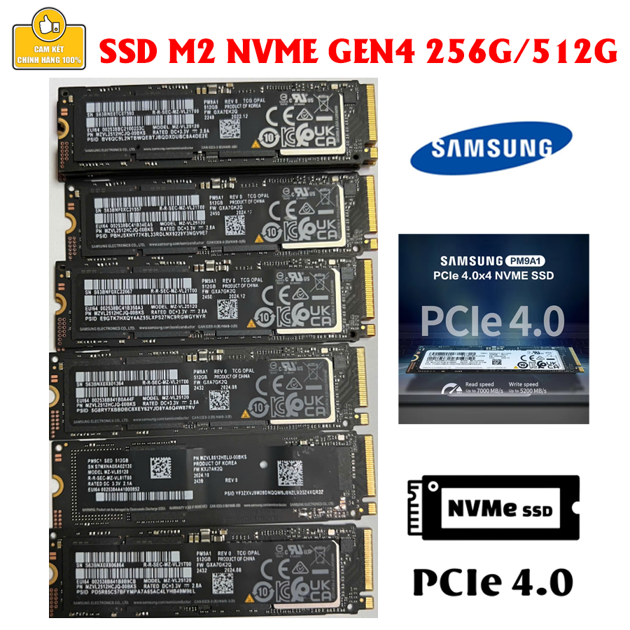 Ssd ฮาร์ดไดรฟ์ M2 NVME PCIe 3 4 Samsung skynix Adata 256G 512G มาตรฐาน ...