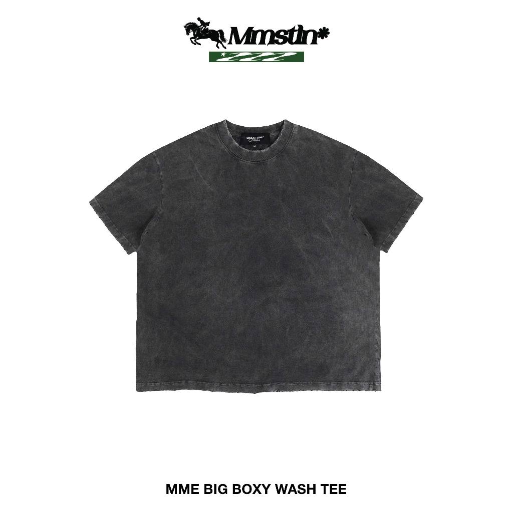 เสื้อกล้าม "Big Boxy Wash" เสื้อยืดลาย Boxy hand-torn Premium Cotton ...