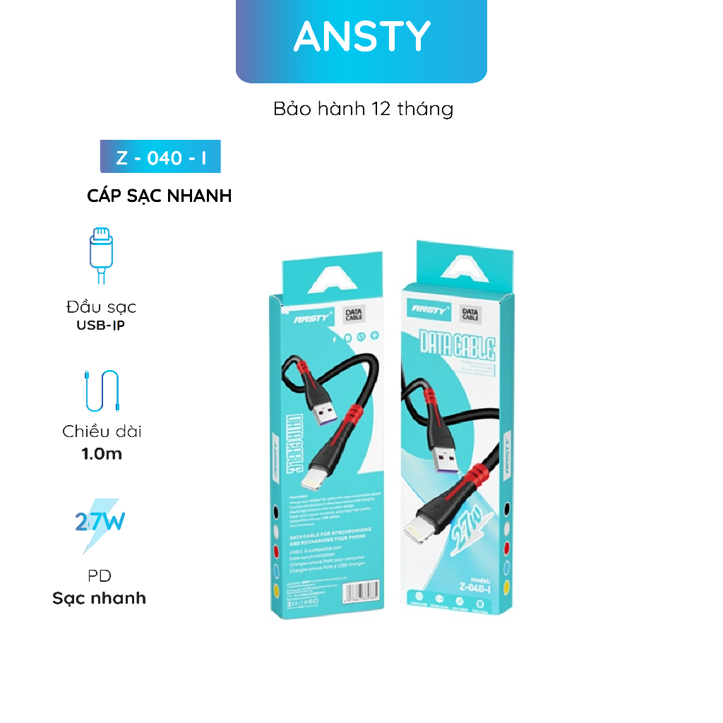 Ansty Z Fast สายชาร์จ - 040 - I Usb To lp 27w/Z - 040 - T Usb To C 27w ...