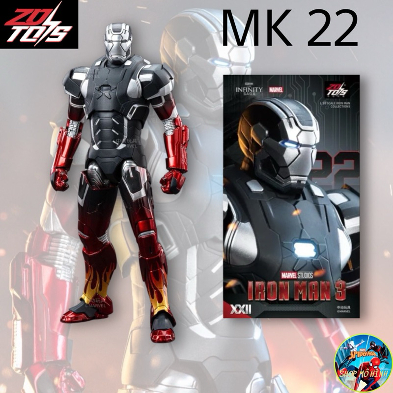 ของแท้รุ่น ZD ของเล่น Iron Man Mark 22 MK22 MK 22 Iron Man 1:10 scale ...