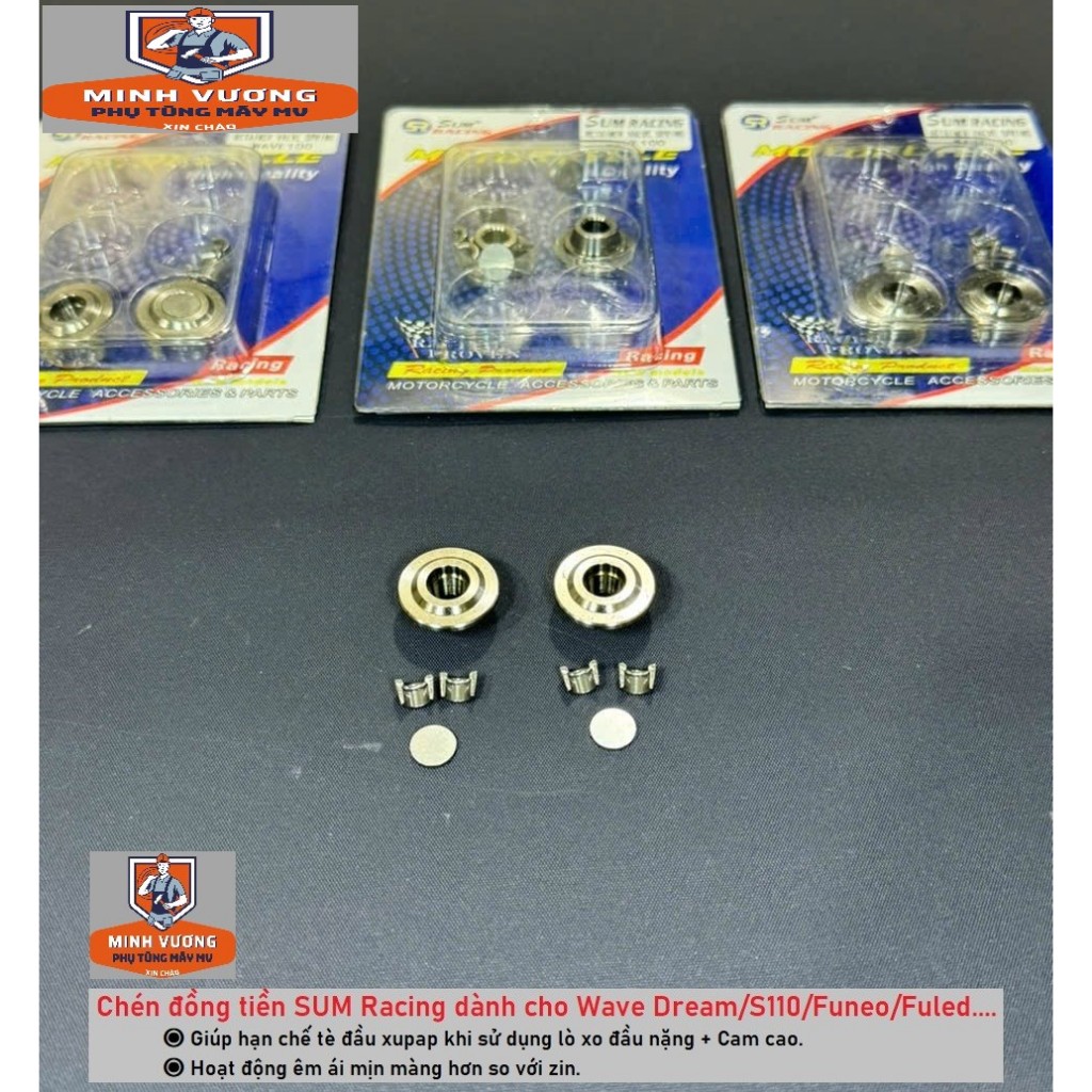 ถ้วยเหรียญ Sum Racing สําหรับ Wave Dream/S110/Funeo/Fuled motors.etc ...