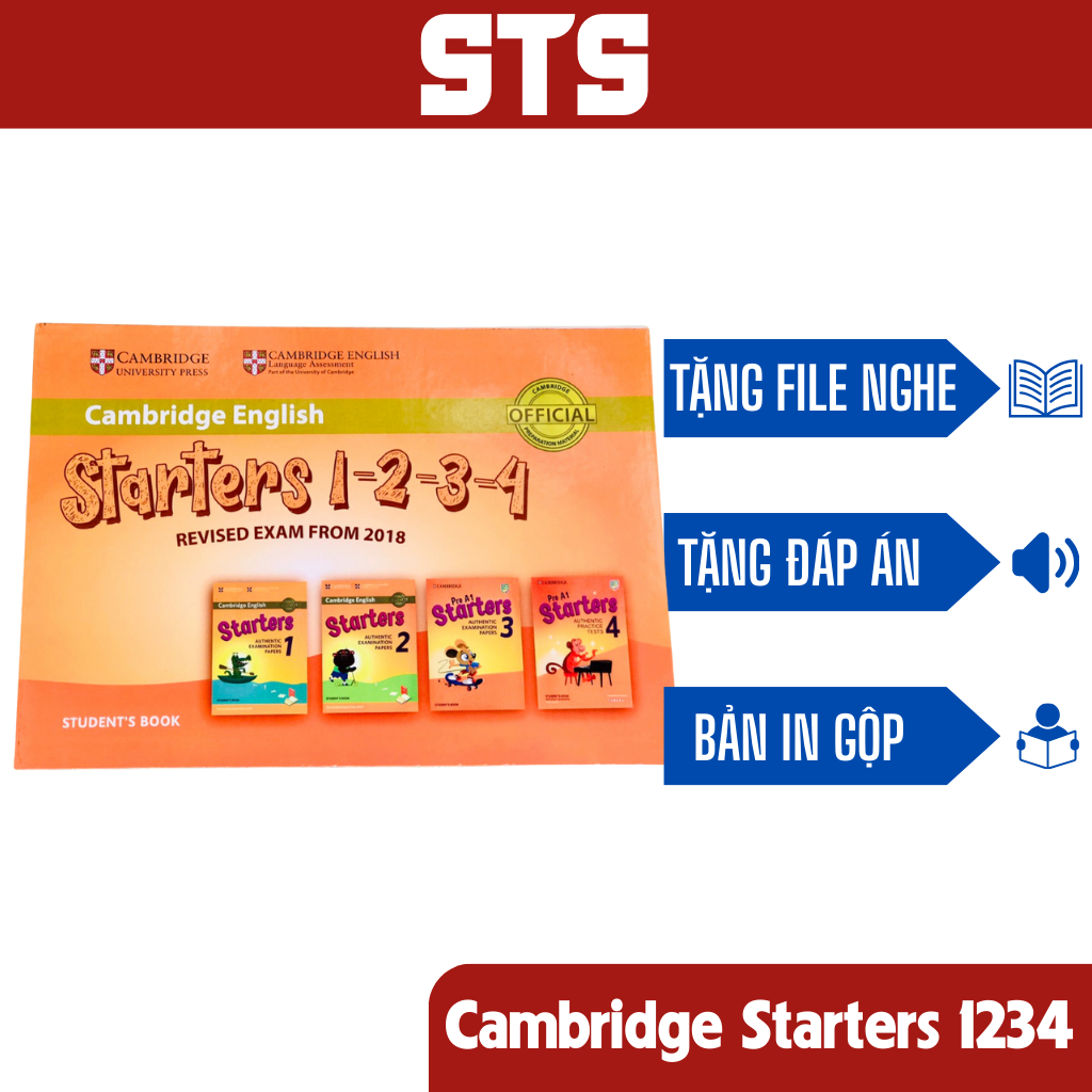 หนังสือ - Cambridge Starters พิมพ์ด้วยกัน 1234 | Shopee Thailand