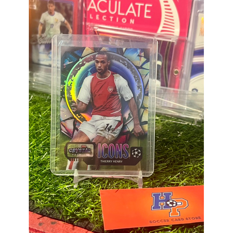 Thierry Henry Icons Topps Crystal UCL 2023/24 การ์ดฟุตบอล | Shopee Thailand