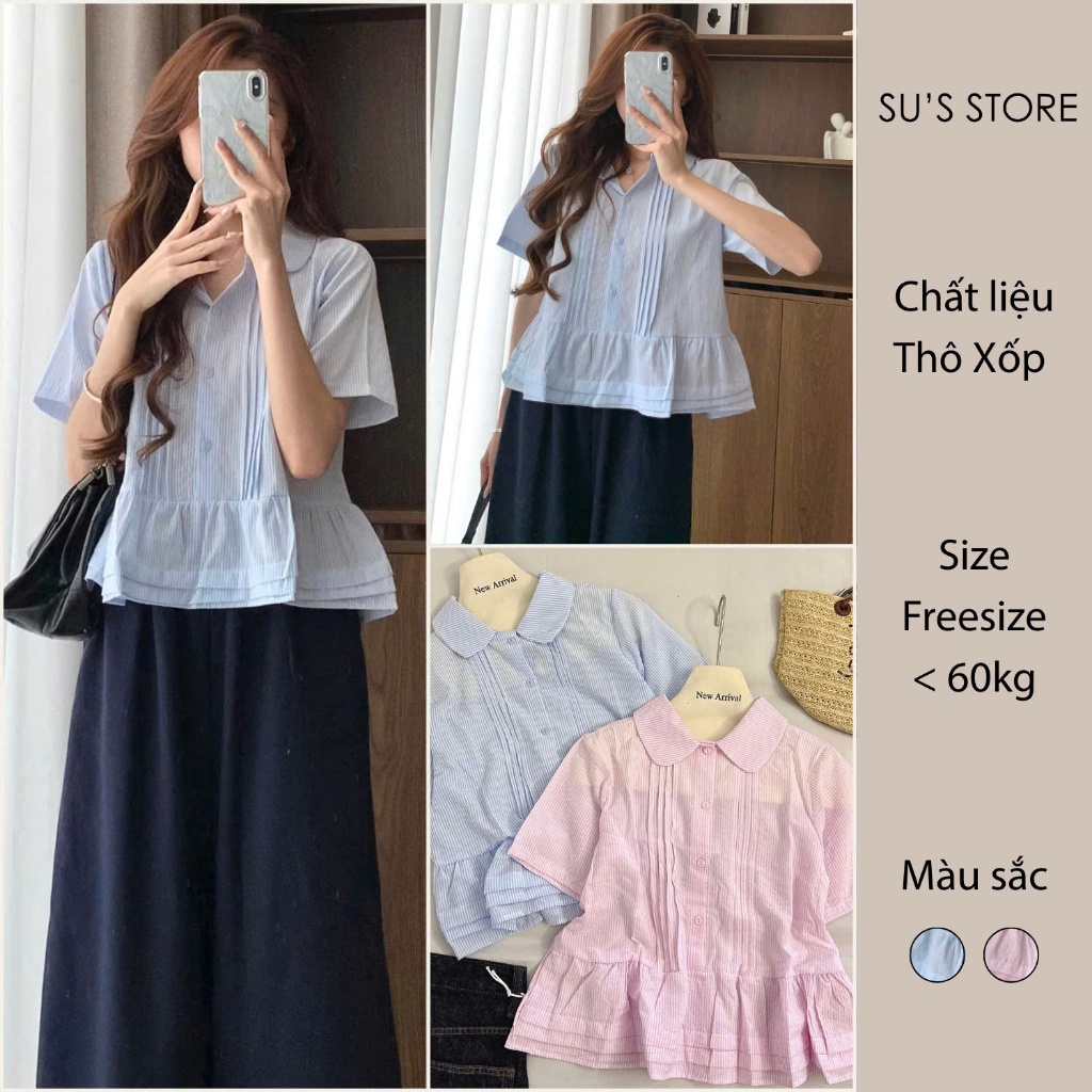 เสื้อเชิ้ตลายสก๊อตเนื้อนุ่มสําหรับผู้หญิงปกบัวและก้นบาน Susstore A3064 ...