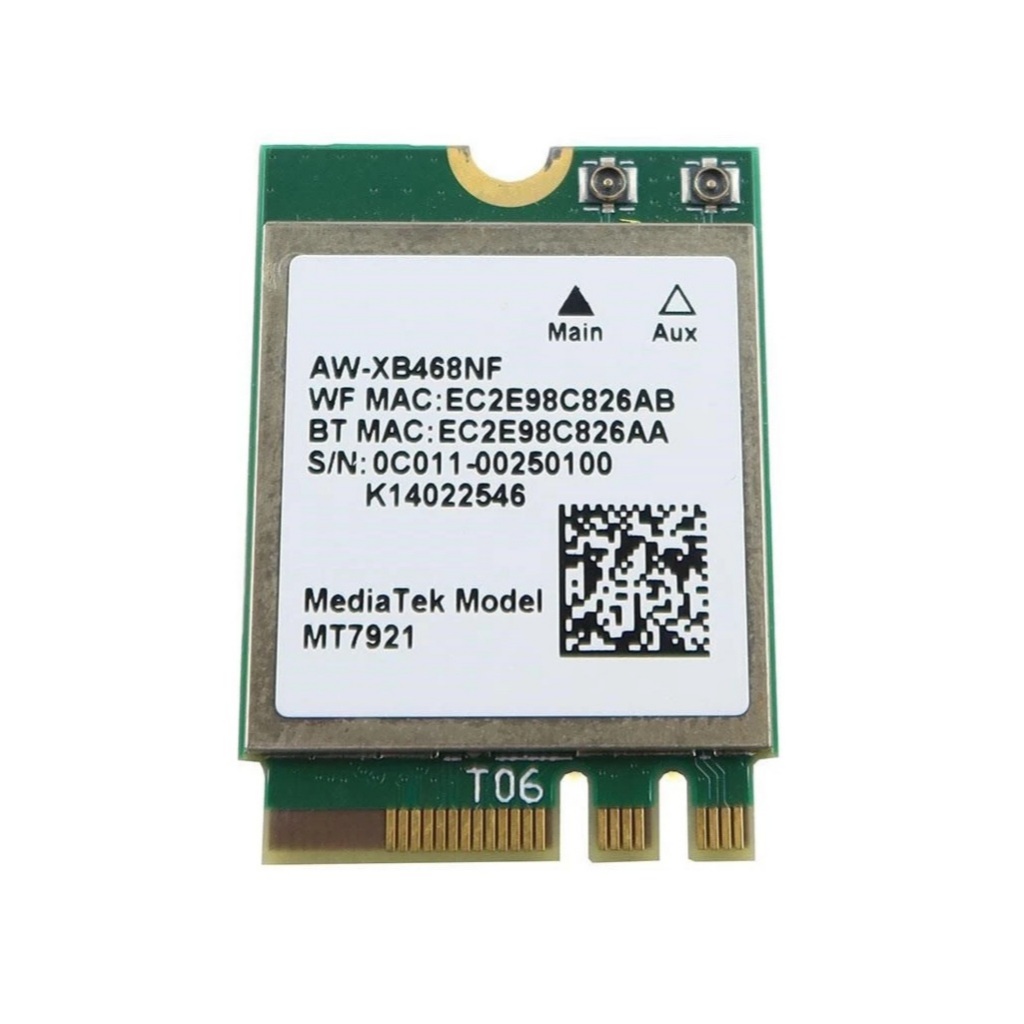 การ์ด wifi ดูอัลแบนด์ MT7921 บลูทูธ 5.2 รองรับ Wi-Fi 6 - Mediatek ...