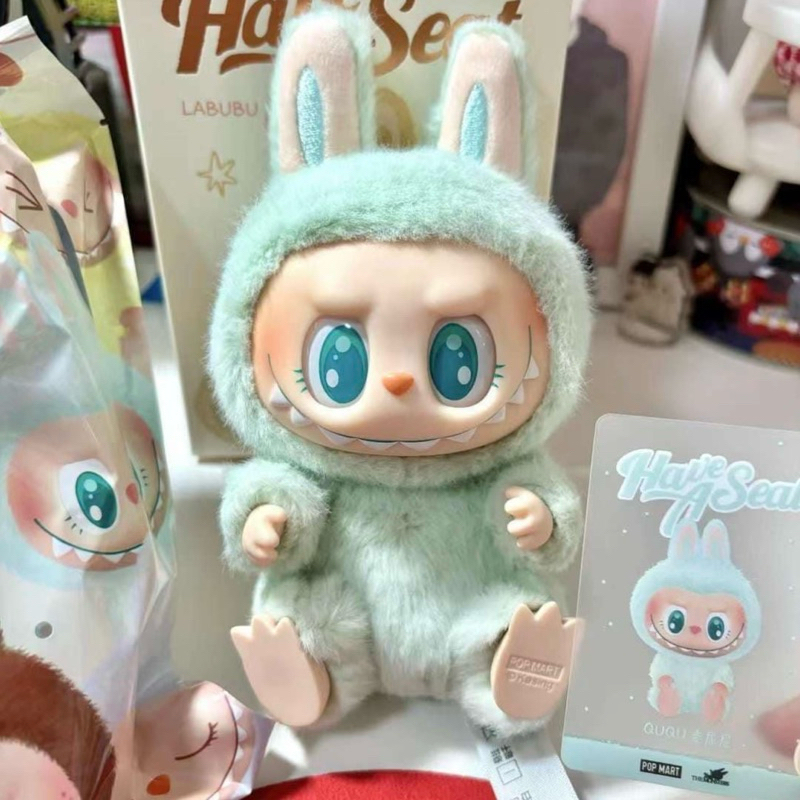 น่ารัก รุ่นการ์ดจอ สีฟ้าคราม Labubu V2 สินค้าเหมือน ออธ 1:1 | Shopee ...